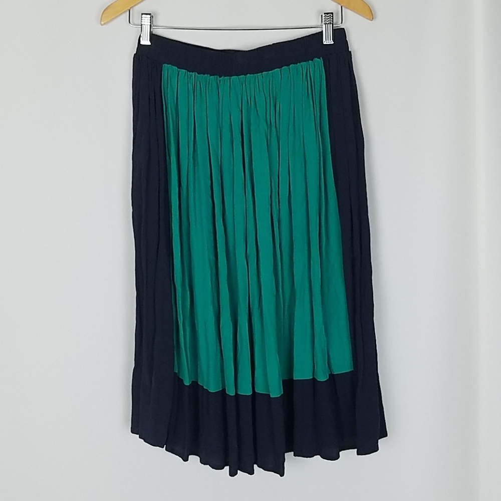 Anthro Sunday In Brooklyn S Color Block Skirt - Gem